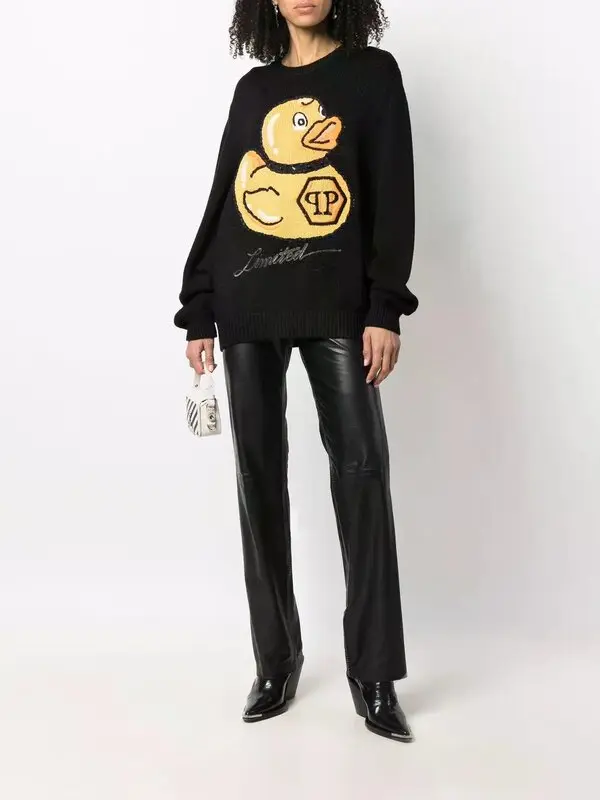 Philipp Plein Embroidered Duck Jumper