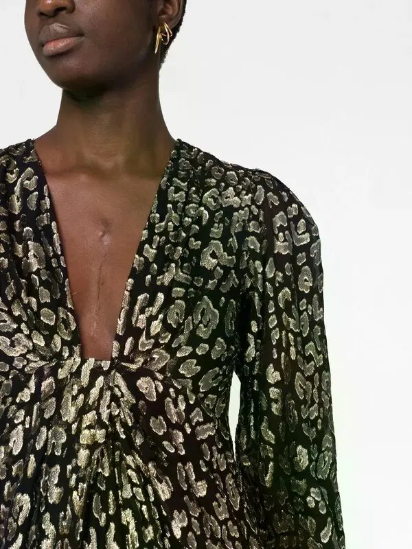 Michael Kors Leopard Jacquard Mini Dress