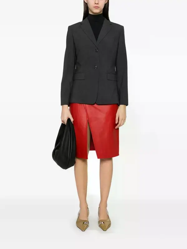 Loulou De Saison Ekare Leather Skirt