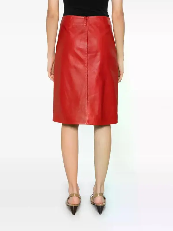 Loulou De Saison Ekare Leather Skirt