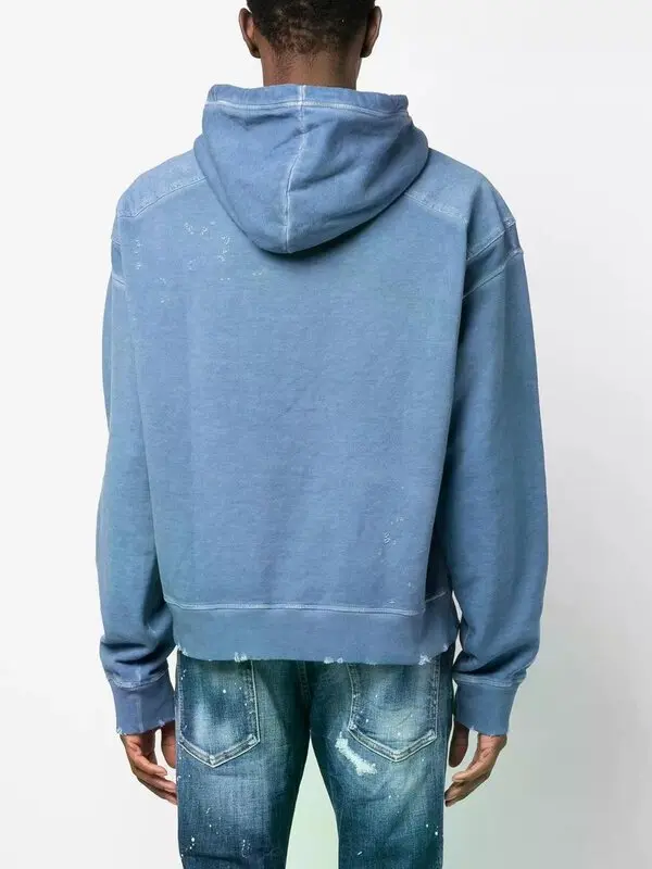 Dsquared2 Logo-print Distressed Hoodie