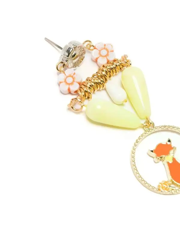 AMIR SLAMA Cat Motif Drop Earrings