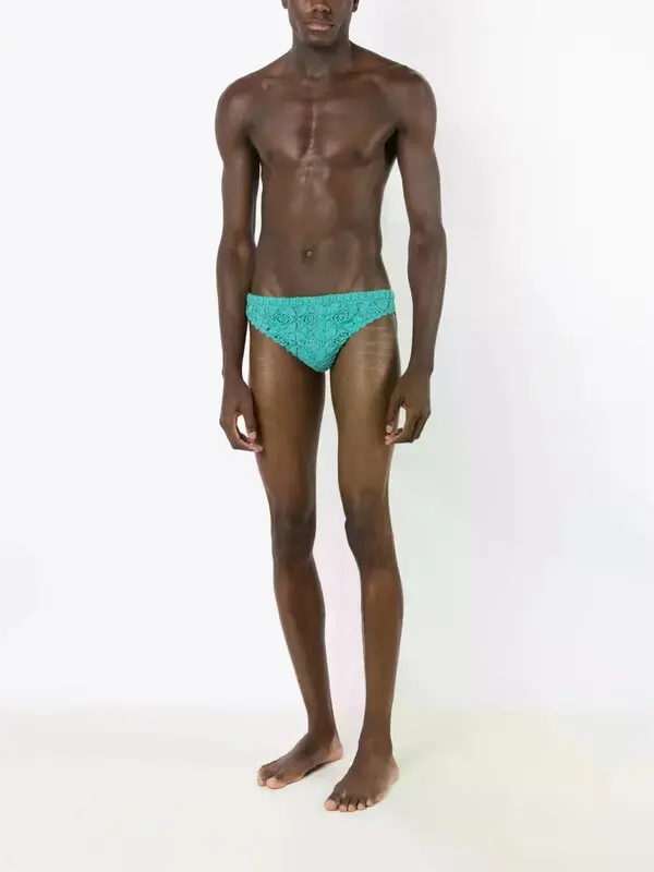 AMIR SLAMA Crochet-knit Swimming Trunks
