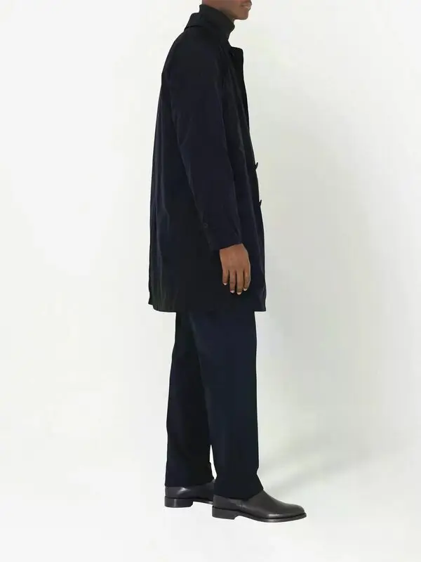 Burberry Single-breasted Logo Patch Coat