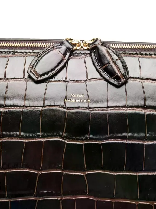 TOTEME Crocodile-embossed Tote Bag - Brown
