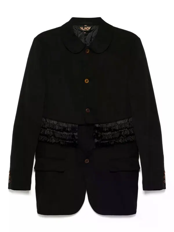 Comme Des Garçons Ruffle Shirt Jacket - Black