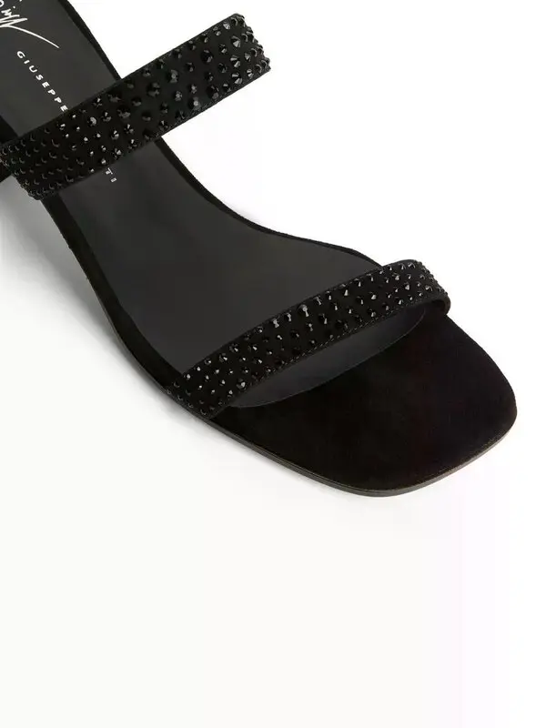 GIUSEPPE ZANOTTI Aude Strass Sandals - Black