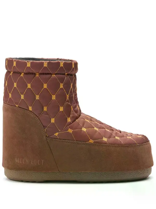 Moon Boot Icon Low Quilted Boots - Brown