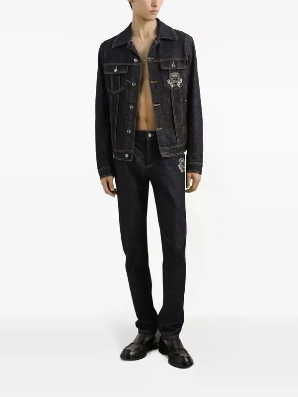 Dolce & Gabbana Logo-appliqué Skinny Jeans