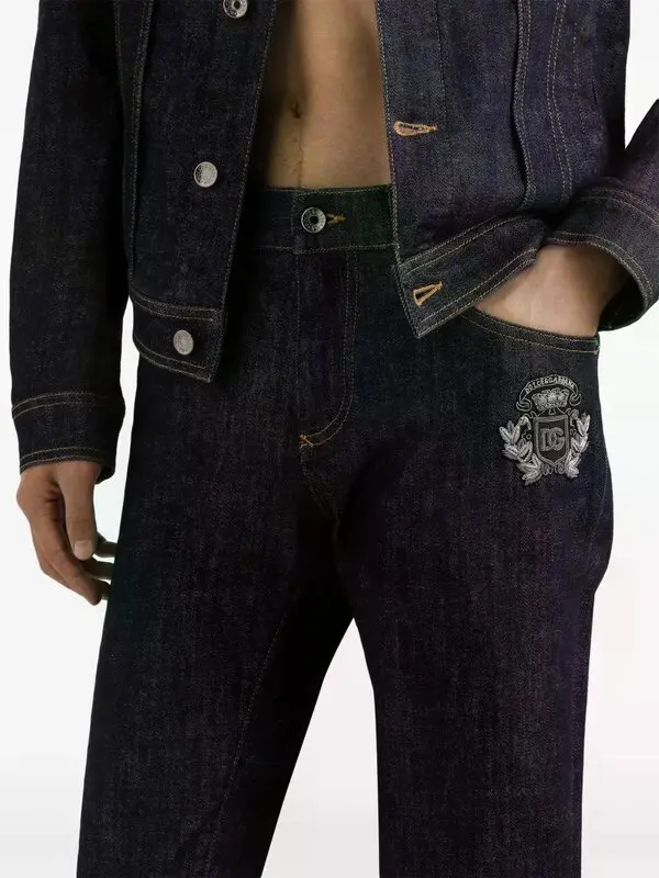 Dolce & Gabbana Logo-appliqué Skinny Jeans