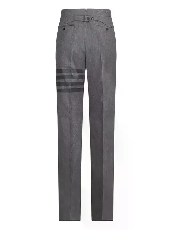 Thom Browne Tonal 4-bar Flannel Trousers