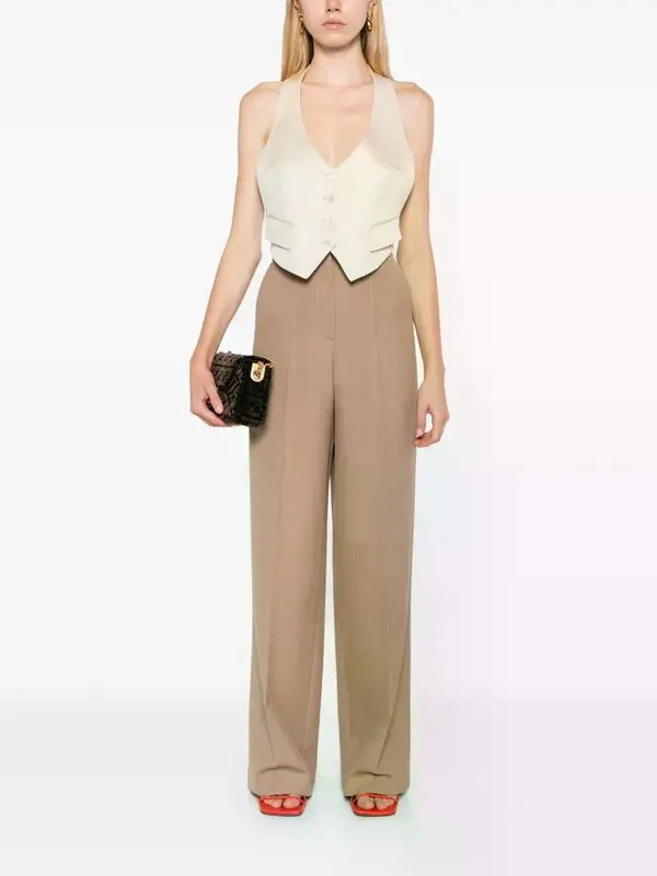 Fendi Grain-de-poudre Wool Trousers