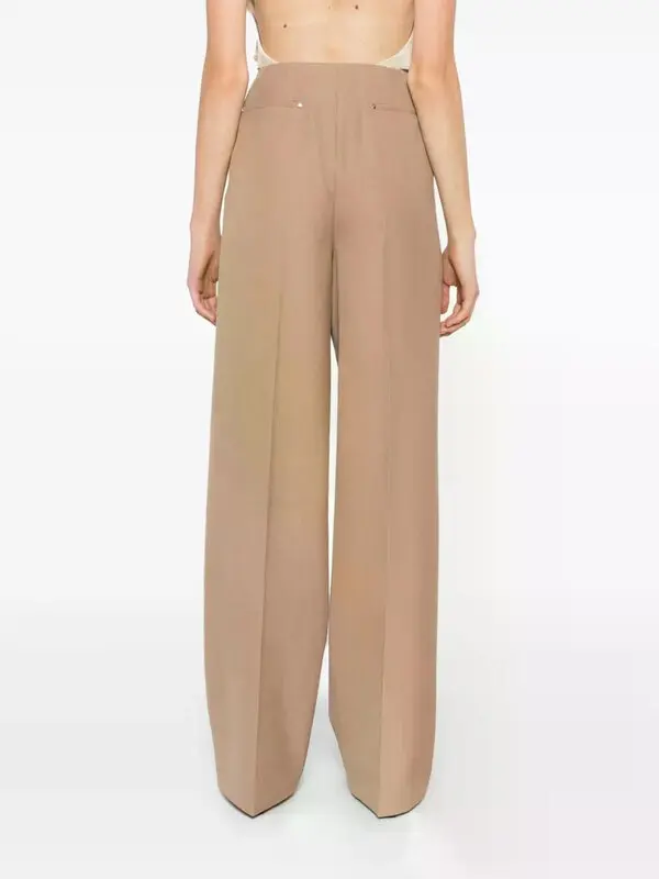 Fendi Grain-de-poudre Wool Trousers
