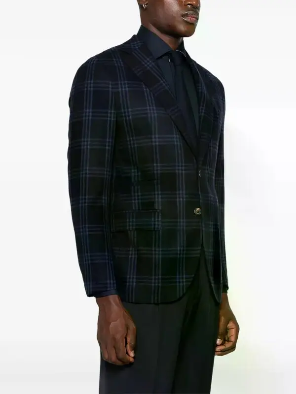 Eleventy Checkered Blazer