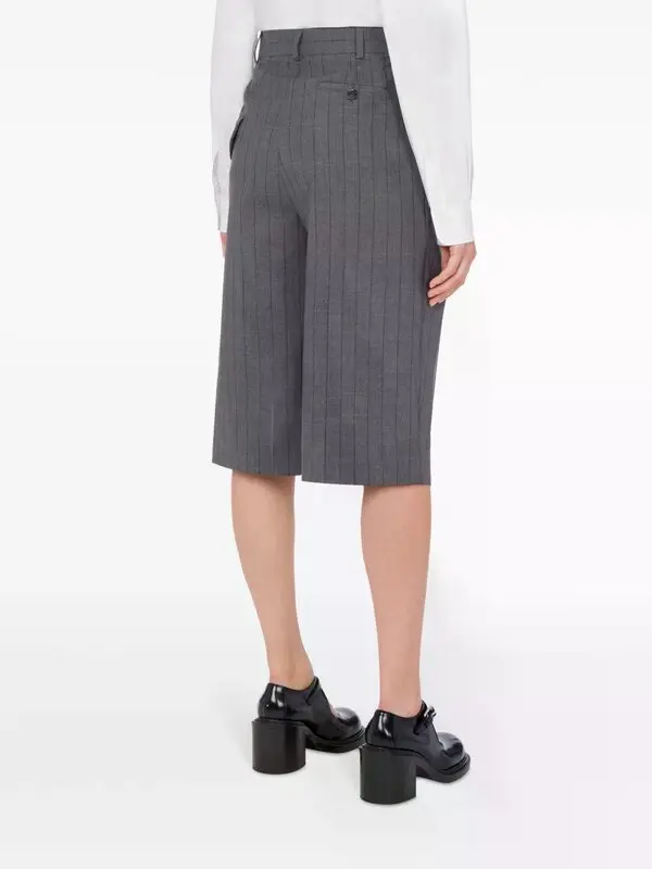 Moschino Overlapping-panel Pinstriped Shorts