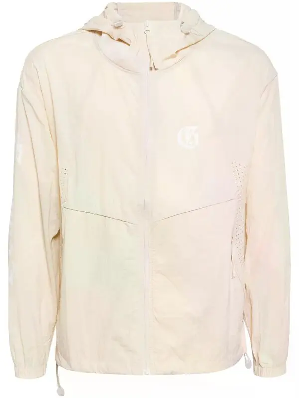 GROUND ZERO Logo-print Lightweight Jacket - Neutrals