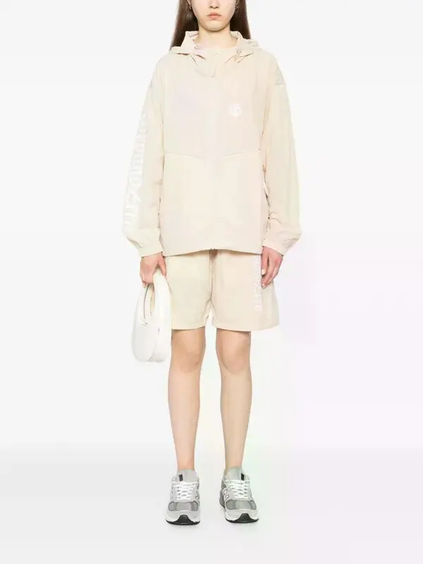GROUND ZERO Logo-print Lightweight Jacket - Neutrals