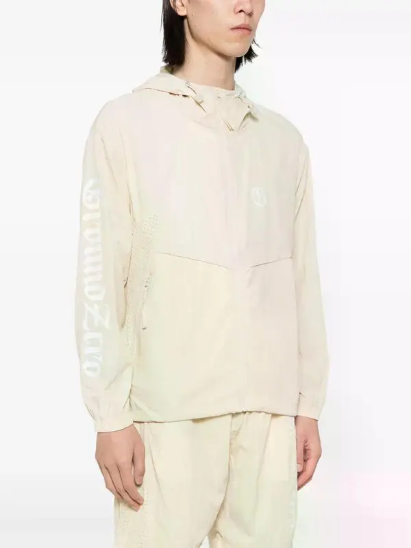 GROUND ZERO Logo-print Lightweight Jacket - Neutrals