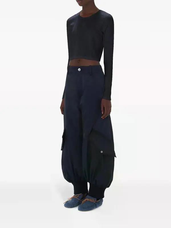 JW Anderson Anchor-embroidered Cropped Top
