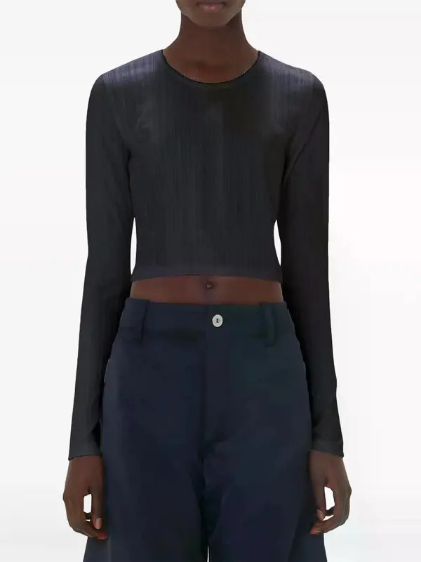 JW Anderson Anchor-embroidered Cropped Top