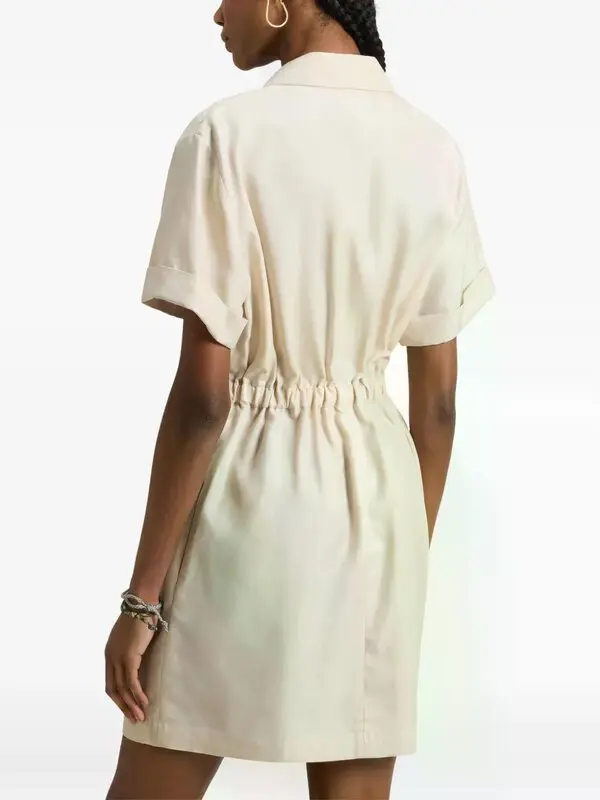 Woolrich V-neck Mini Dress - Neutrals