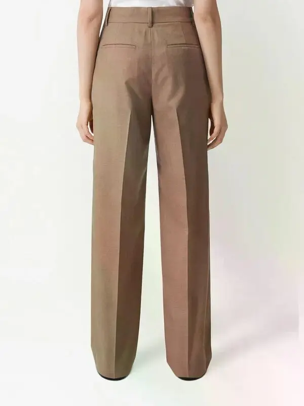 Burberry Wide-leg Wool Trousers