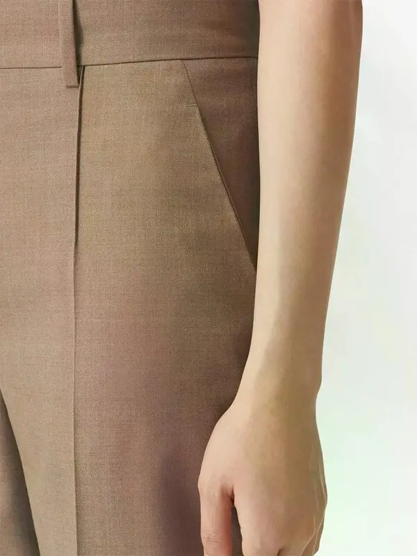Burberry Wide-leg Wool Trousers
