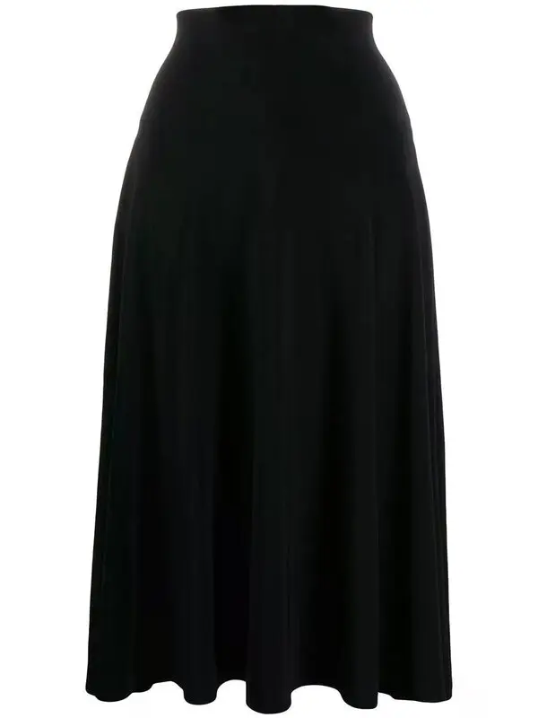 Norma Kamali Flared Midi Skirt