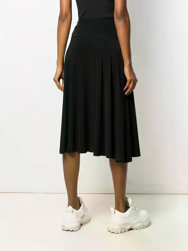 Norma Kamali Flared Midi Skirt