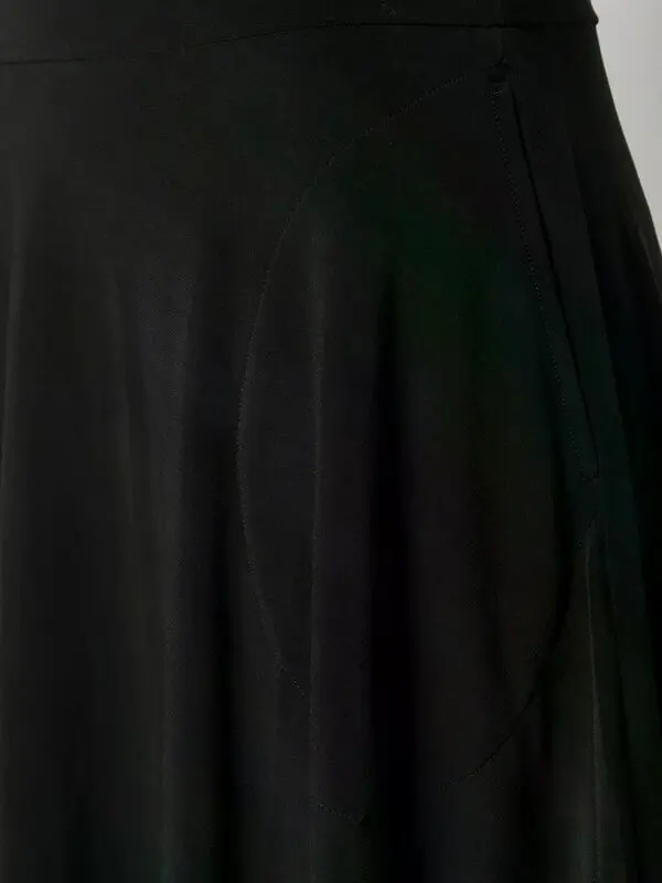 Norma Kamali Flared Midi Skirt