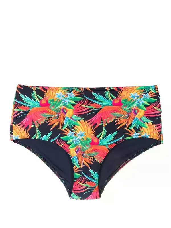 Marlies Dekkers Hula Haka High-waist Bikini Bottoms - Blue