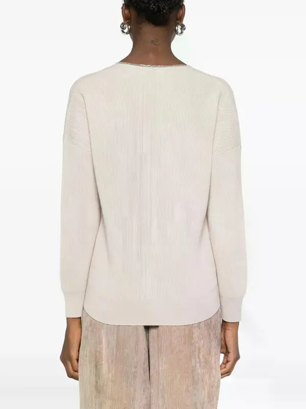 Brunello Cucinelli English-rib Cashmere Sweater