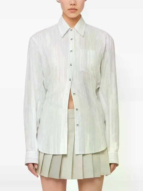 Rabanne Striped Shirt - White