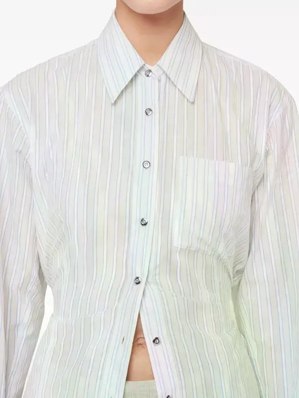 Rabanne Striped Shirt - White