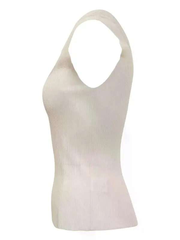 JUCCA Ribbed U-neck Tank Top