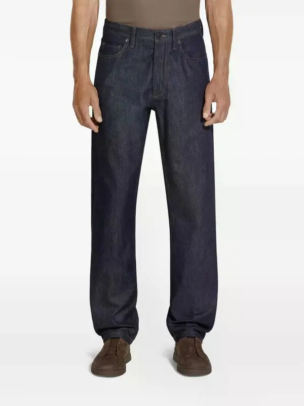 Zegna Roccia Rinse-washed Jeans - Blue
