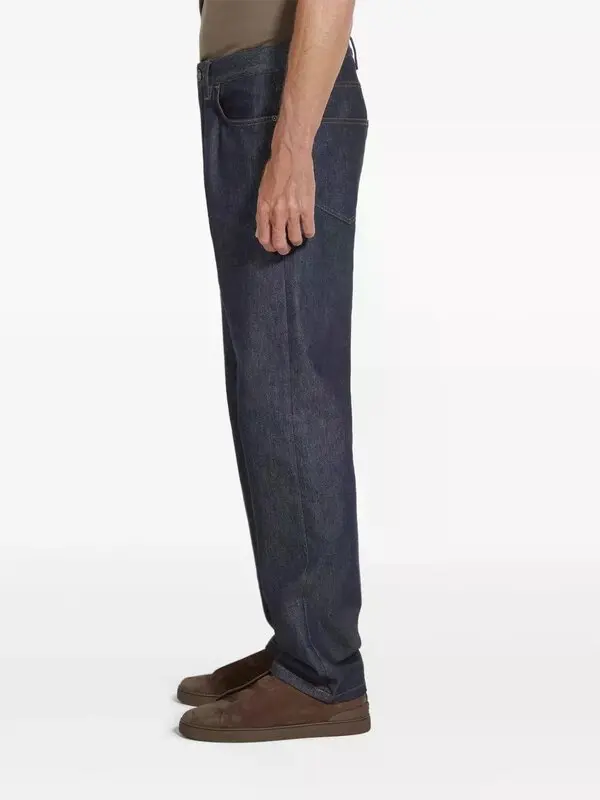 Zegna Roccia Rinse-washed Jeans - Blue
