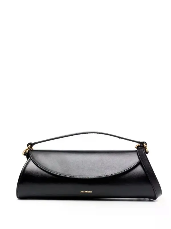JIL SANDER Cannolo Shoulder Bag - Black