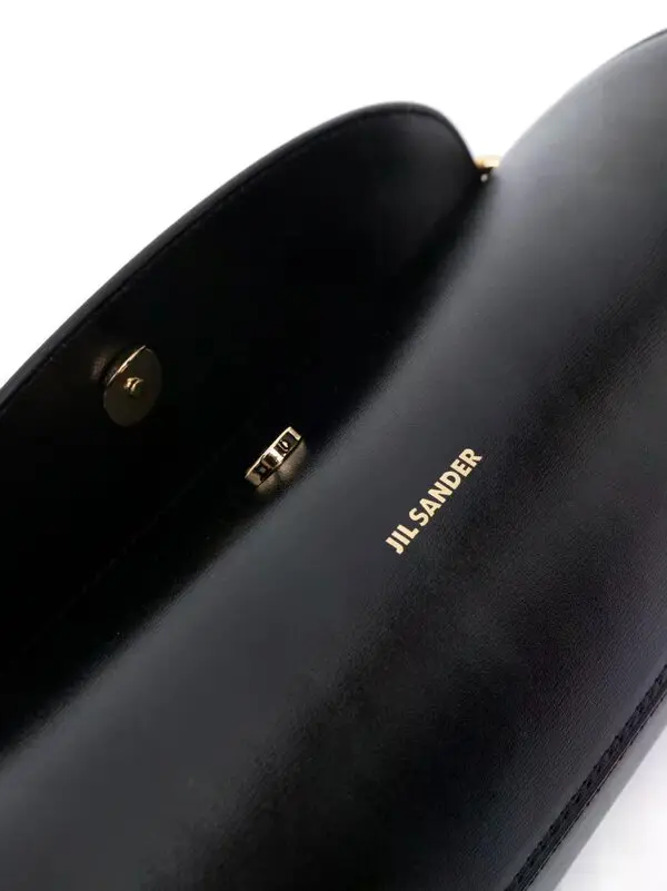 JIL SANDER Cannolo Shoulder Bag - Black