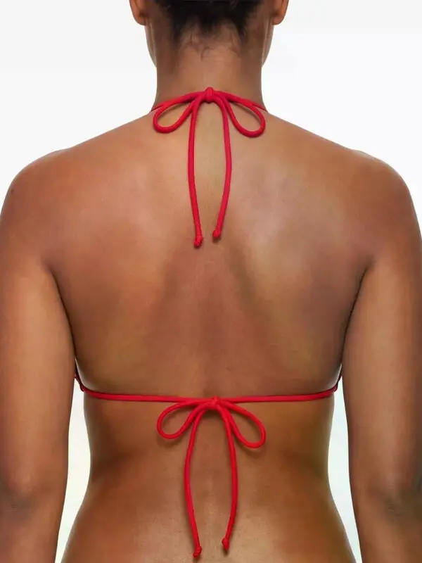 ISA BOULDER Cardinal Halterneck Bikini Top - Red