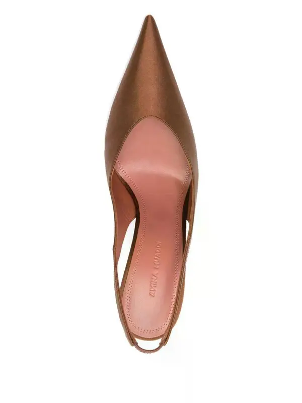 Amina Muaddi 105mm Anok Slingback Pumps