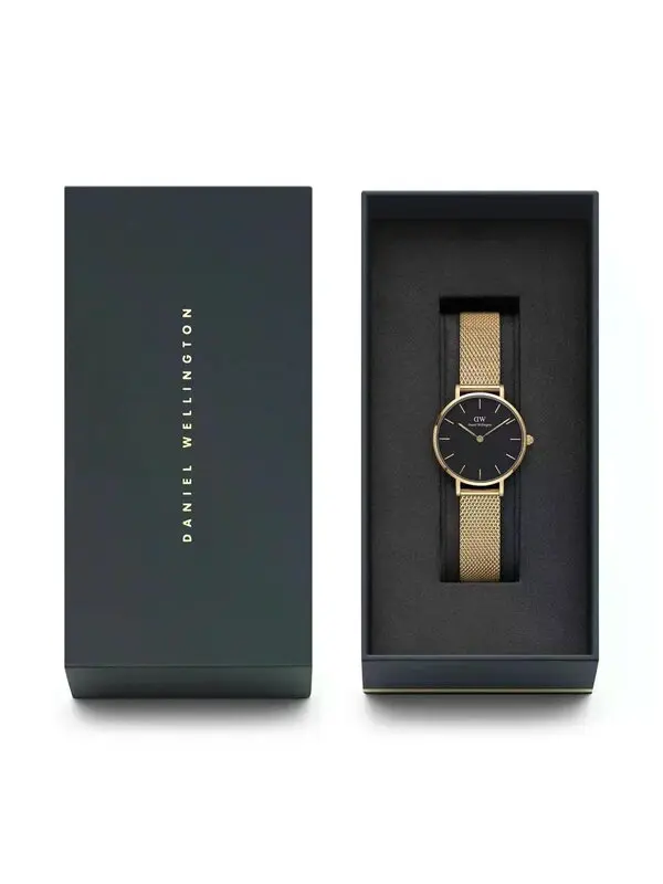DANIEL WELLINGTON Petite Evergold Watch - Black