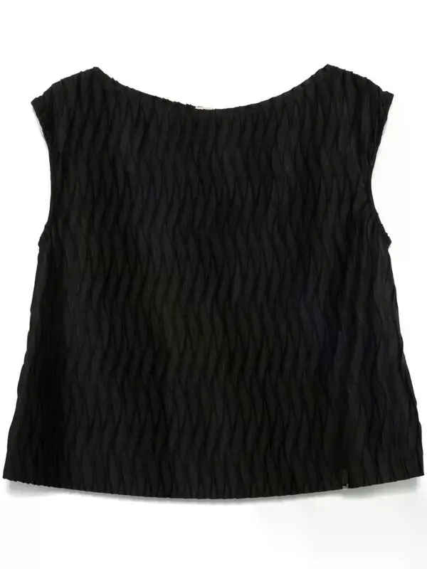 Herno Plissé Top - Black