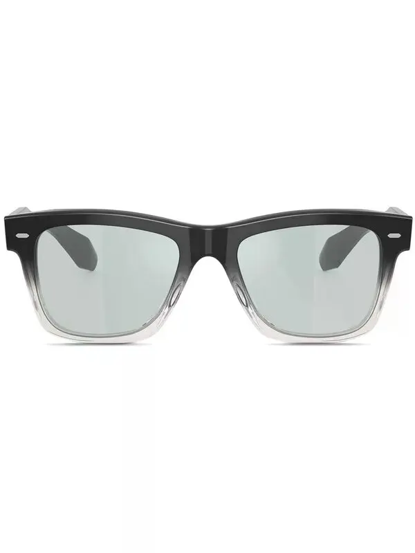Oliver Spencer N.04 Square-frame Glasses - Grey