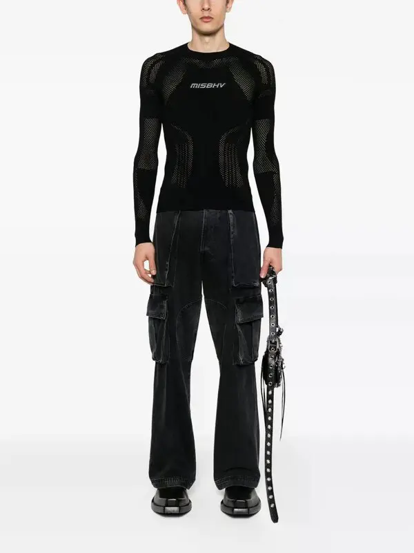 MISBHV Open-knit Jumper With Appliqué Logo