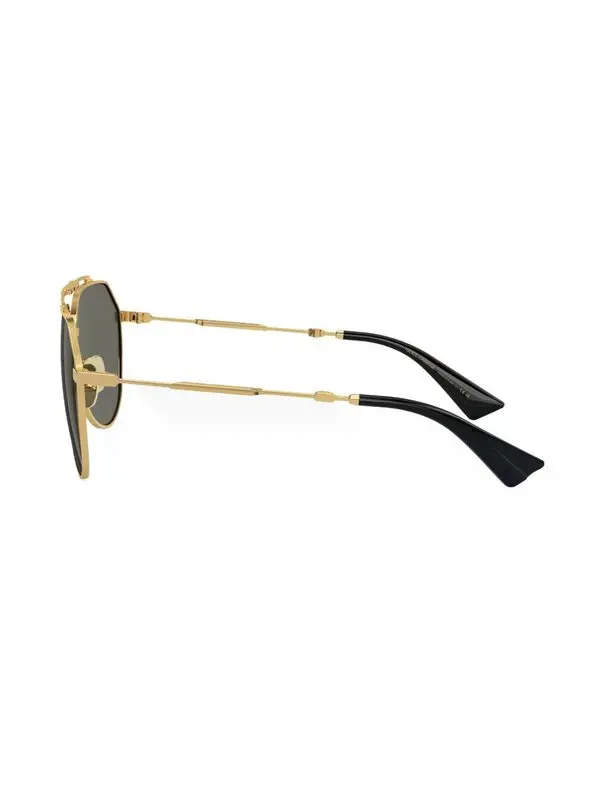 Dolce & Gabbana Stefano Aviator-frame Sunglasses - Gold