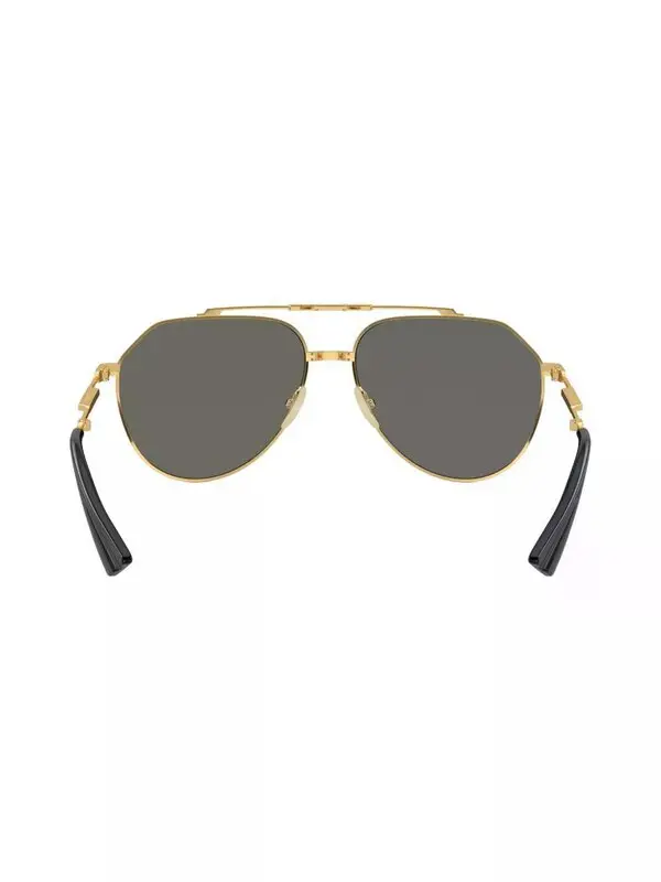 Dolce & Gabbana Stefano Aviator-frame Sunglasses - Gold