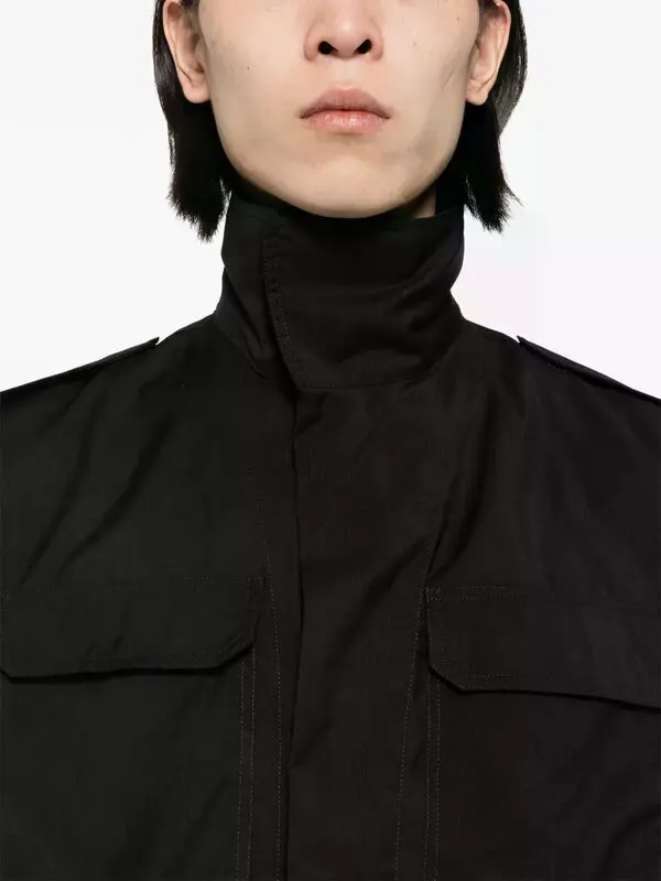 OLLY SHINDER Sleeveless Wool Shirt With Concealed Zip