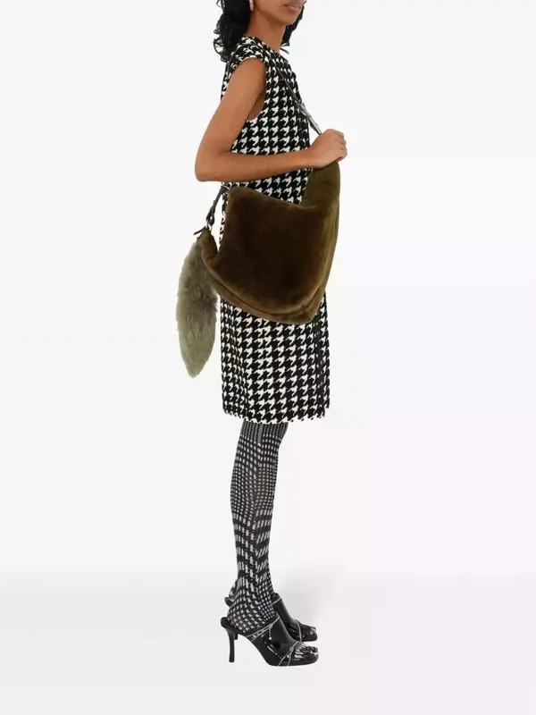 Burberry Houndstooth Sleeveless Minidress