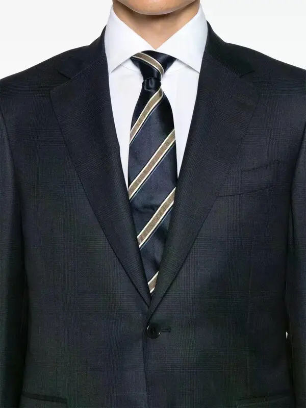 Canali Checked Suit - Blue
